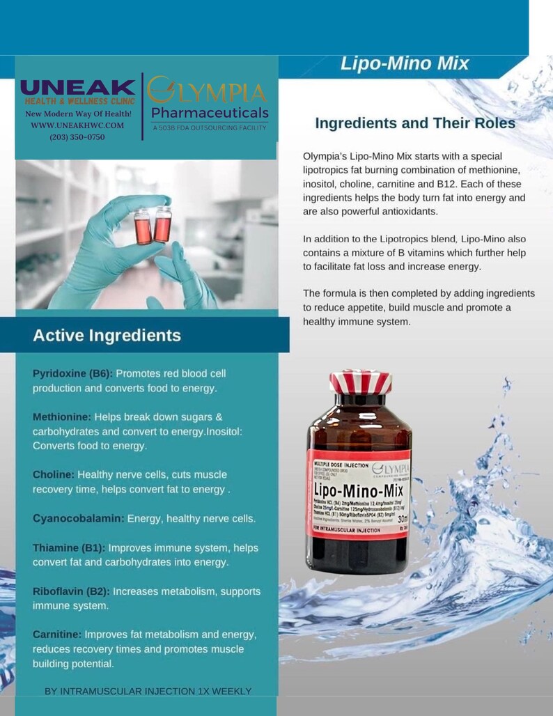 LIPO MINO MIX Home Injection Kit 1 Month Supply - Etsy