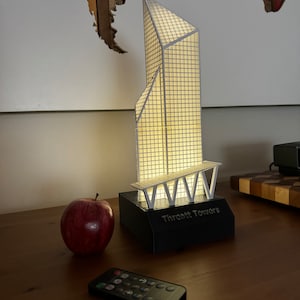 Custom Illuminated Model of Building With Remote! Personalized Model of ...