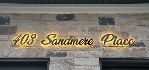 LED ADDRESS SIGNS - Etsy