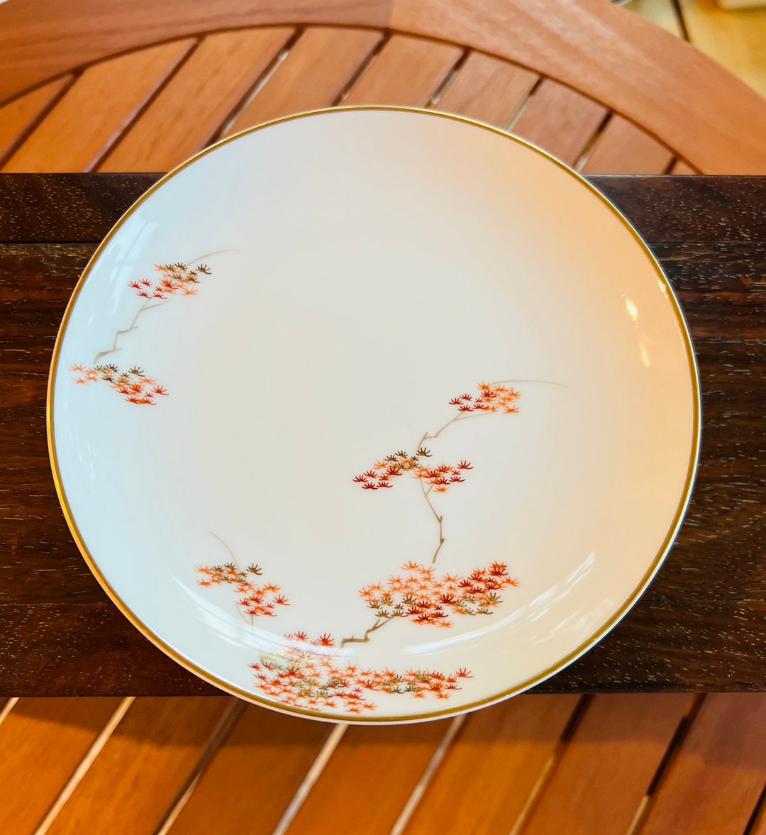 Arita Plates Hand Painted With Japanese Maple - Etsy