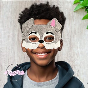 Scruffy Dog Pretend Play Felt Mask - Etsy
