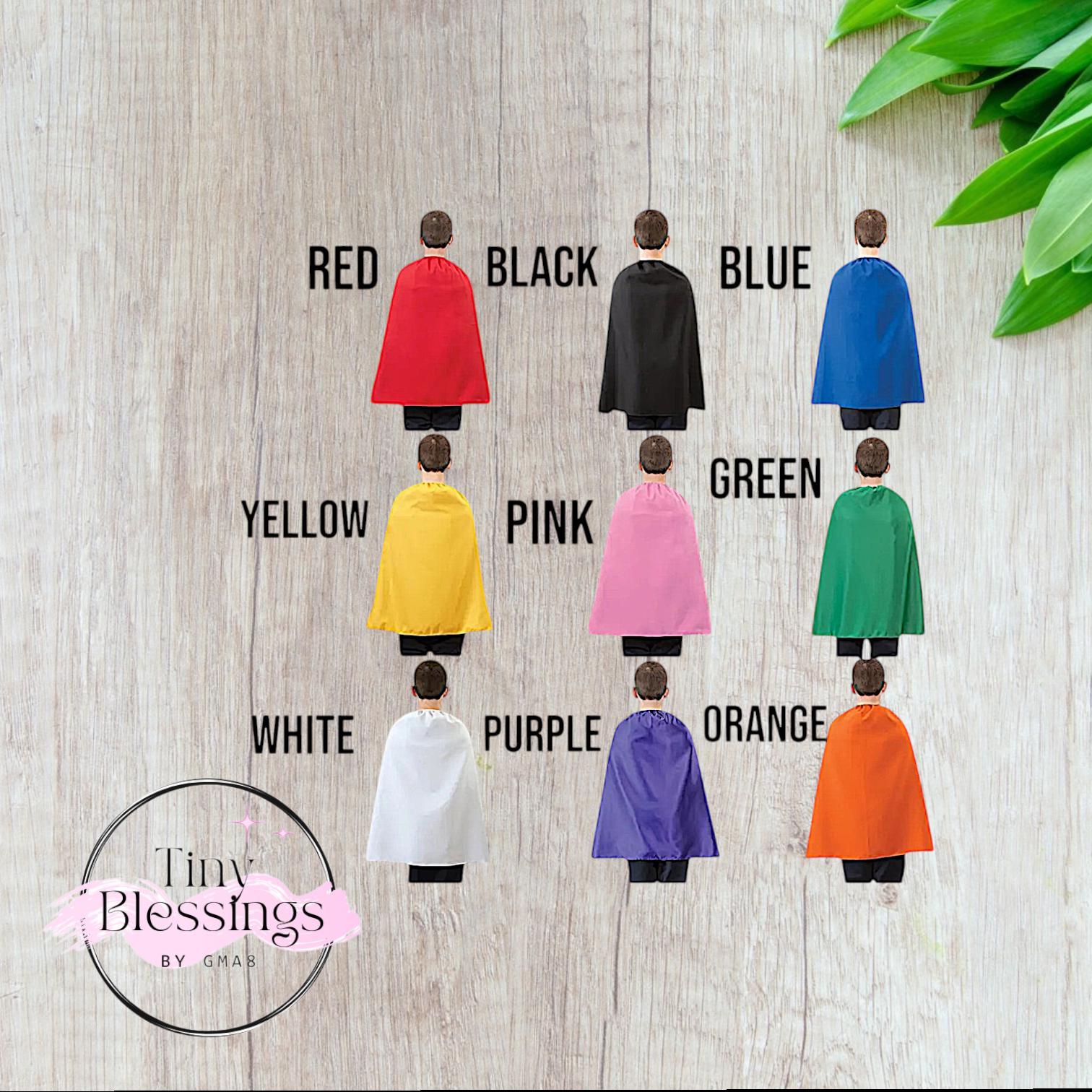 Basic Superhero Pretend Play Capes - Etsy