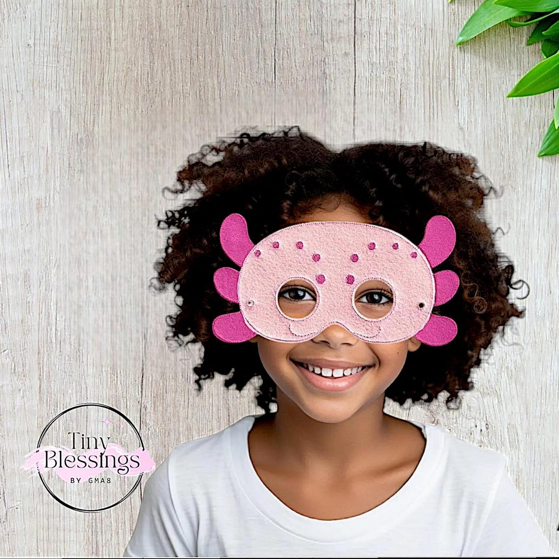 Axolotl Pretend Play Felt Mask - Etsy