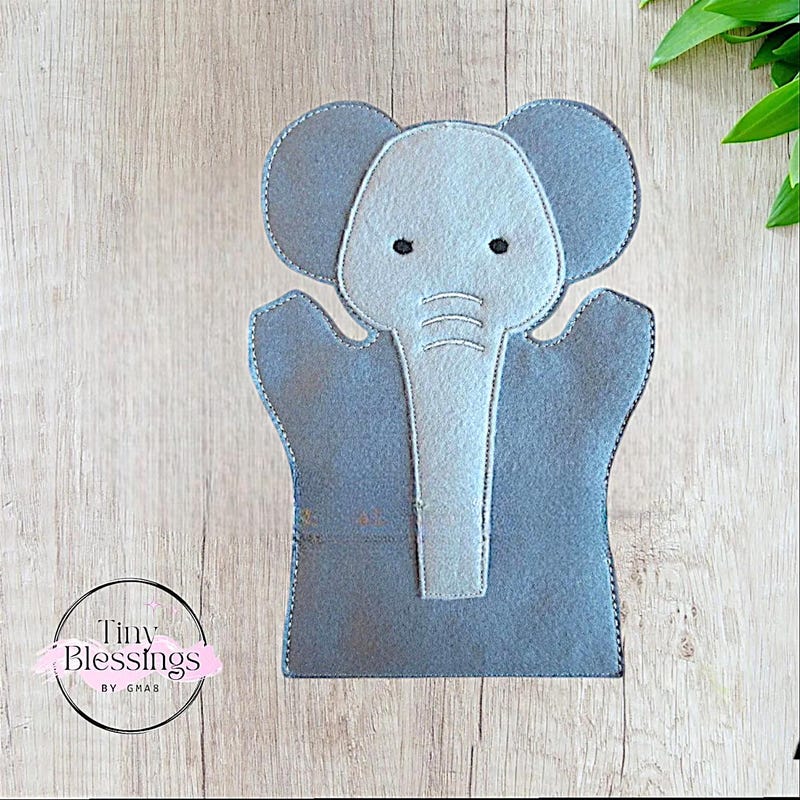 Elephant Puppet - Etsy