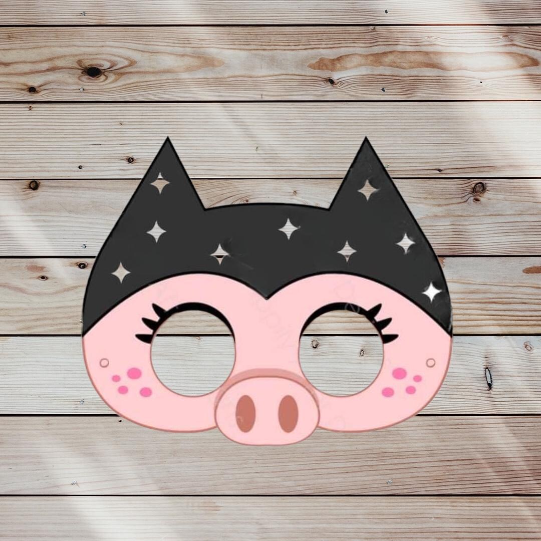 Rosita Dancing Pig Pretend Play Felt Mask - Etsy