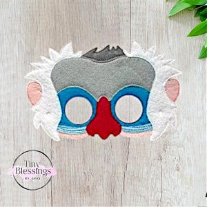Mandrill Pretend Play Felt Mask - Etsy