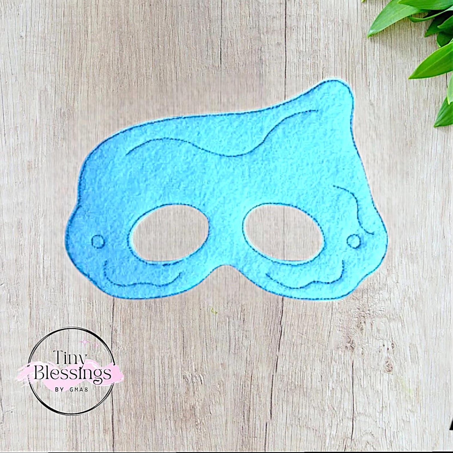 Blue Blob Pretend Play Felt Mask - Etsy