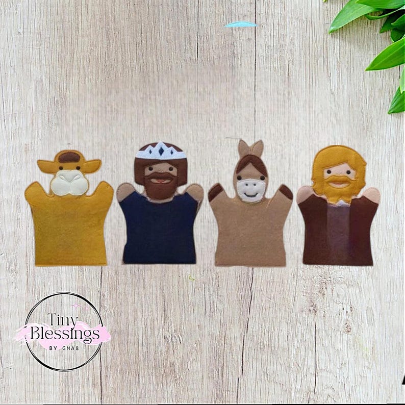 Nativity Hand Puppet Set of 12 - Etsy