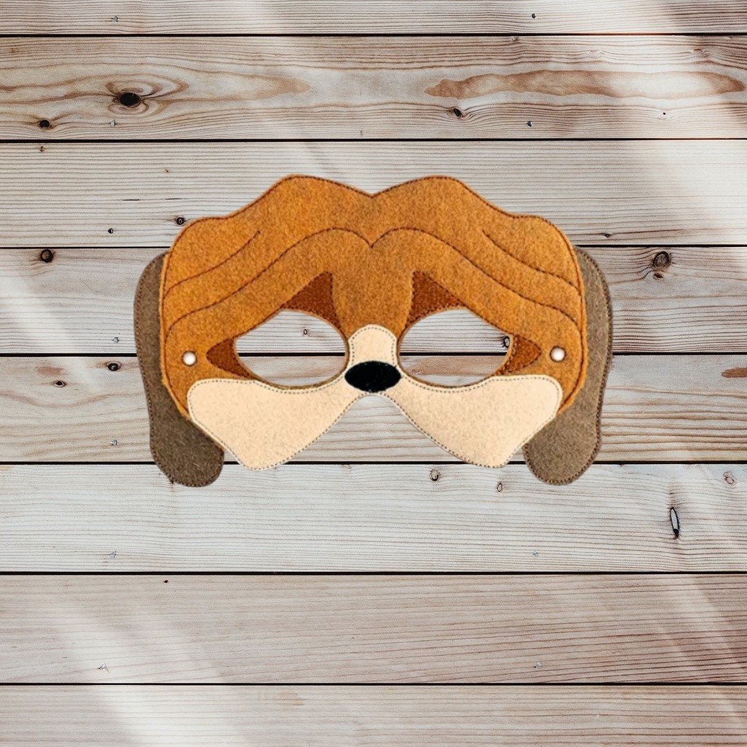 Bloodhound Dog Pretend Play Felt Mask - Etsy
