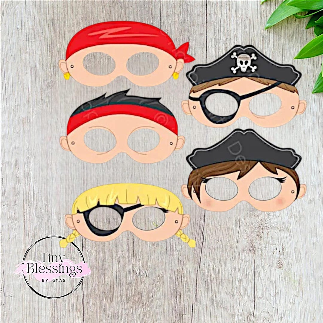 Pirates Pretend Play Felt Masks - Etsy