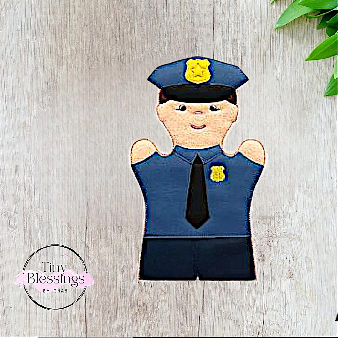 Police Officer Hand Puppet - Etsy