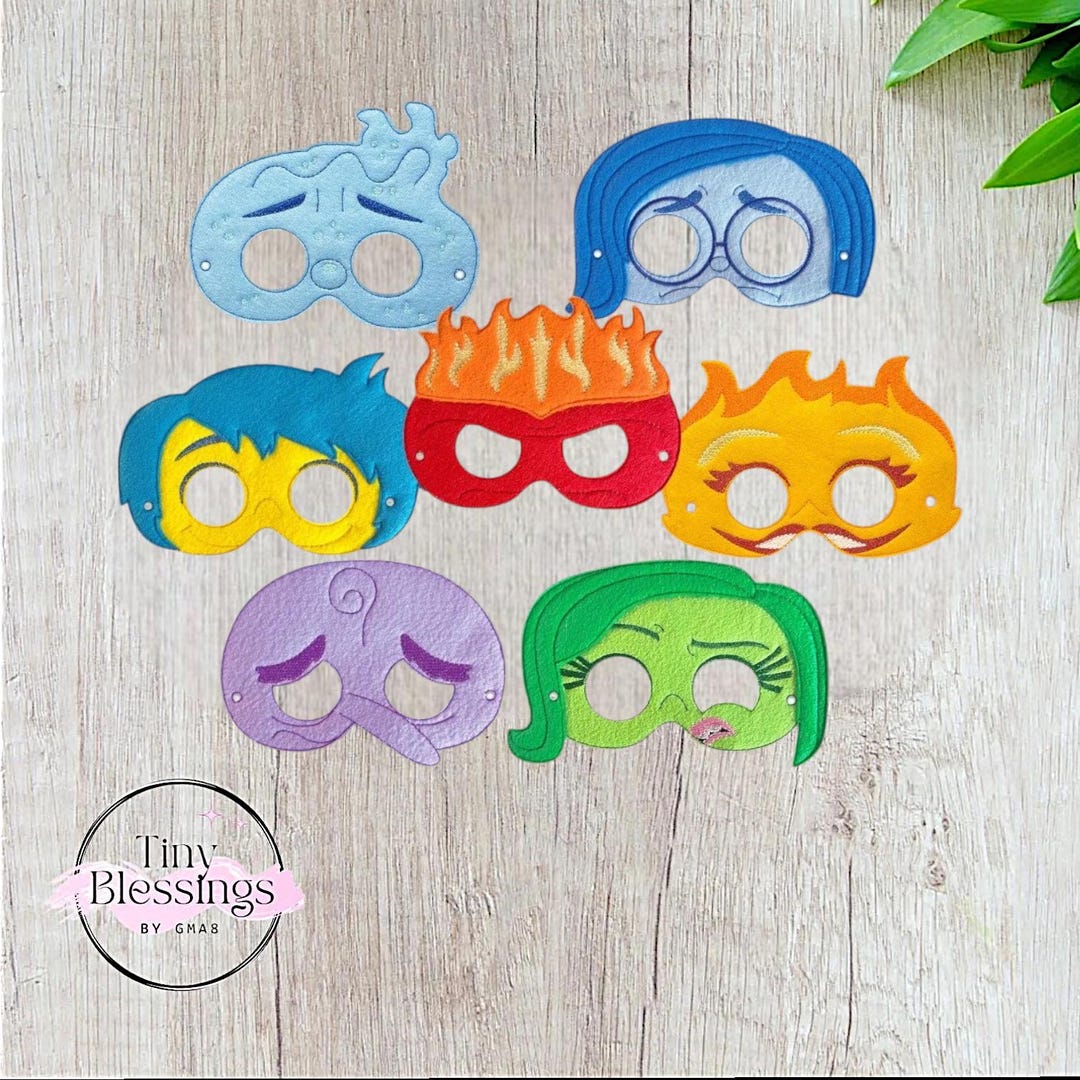 Feelings Pretend Play Masks - Etsy