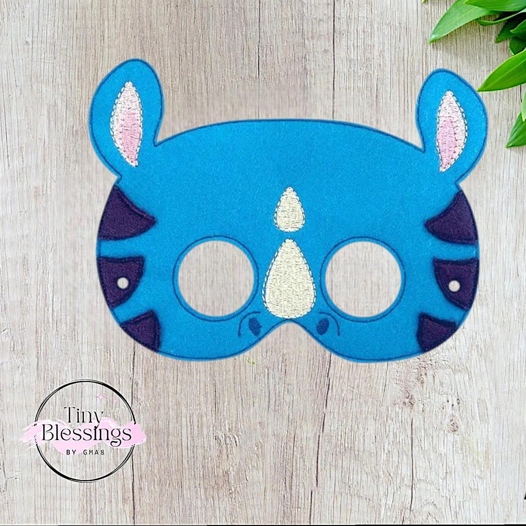 Lazy Rhino Pretend Play Felt Mask - Etsy