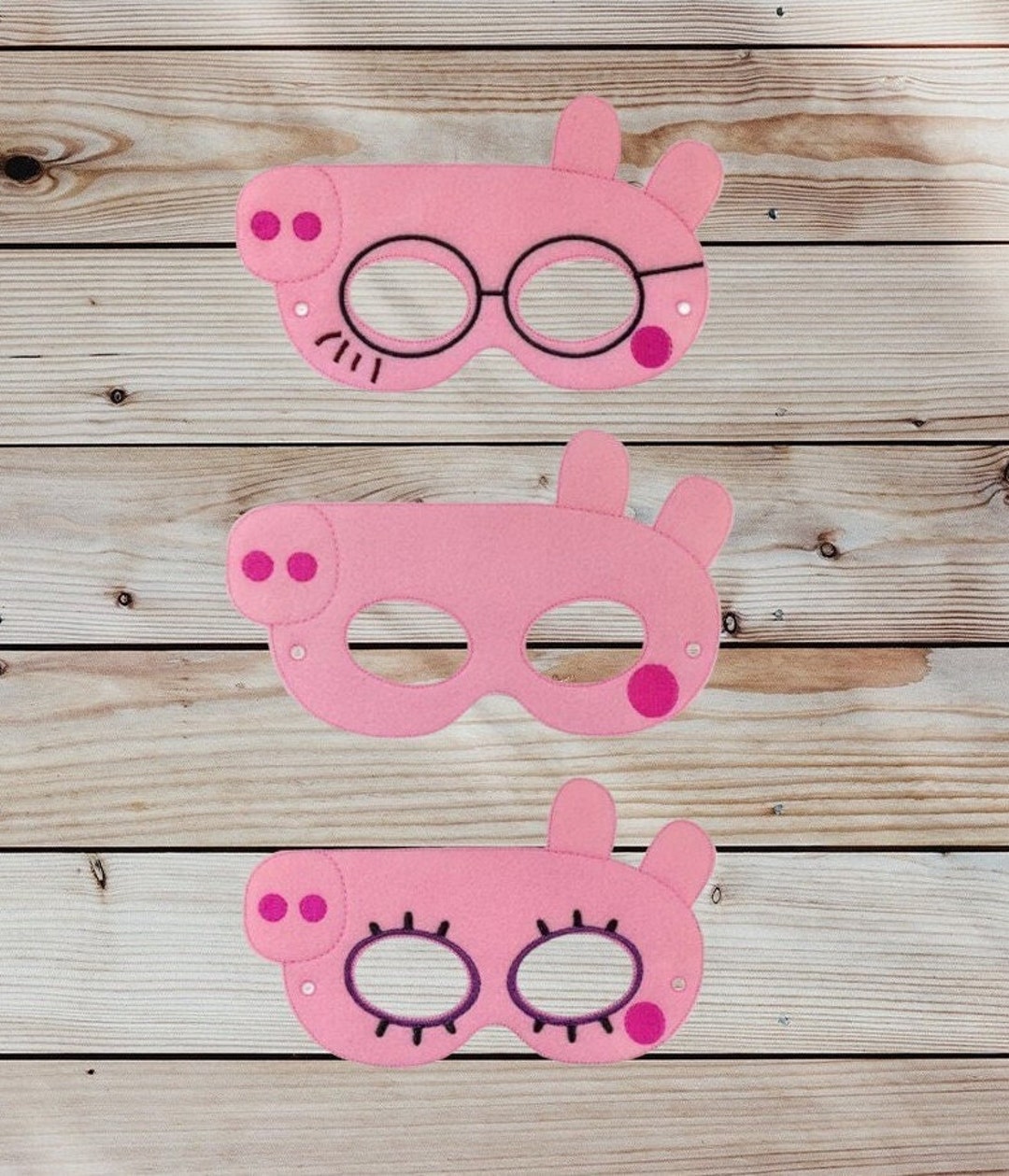 Pep Pig Family Pretend Play Felt Mask - Etsy