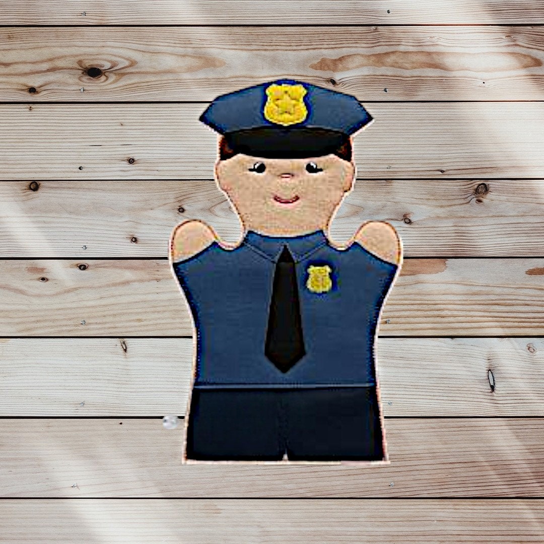 Police Officer Hand Puppet - Etsy