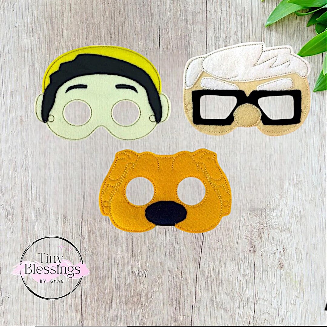Carl and Friends UP Pretend Play Felt Masks - Etsy