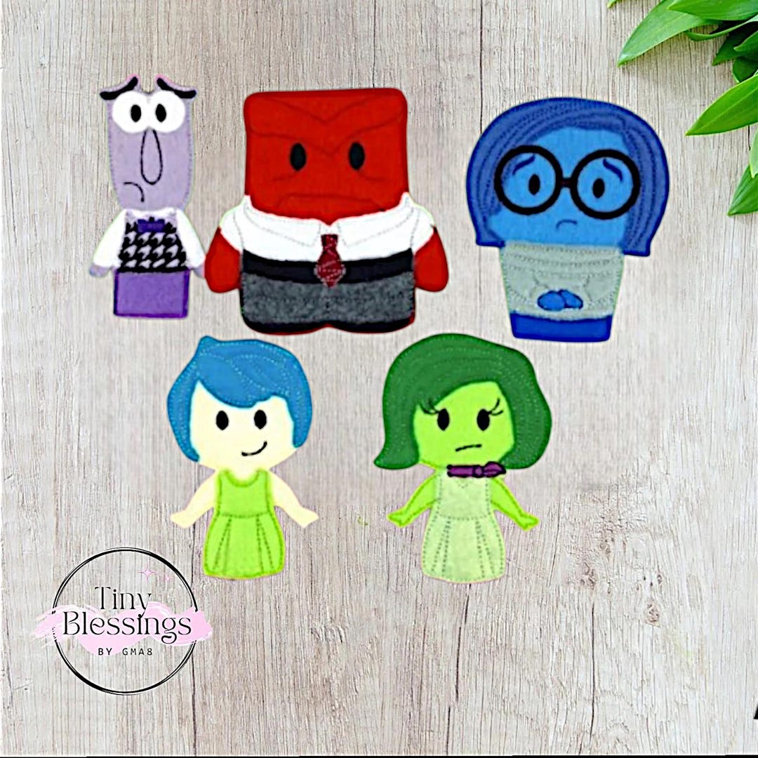 Emotions Felt Finger Puppets - Etsy