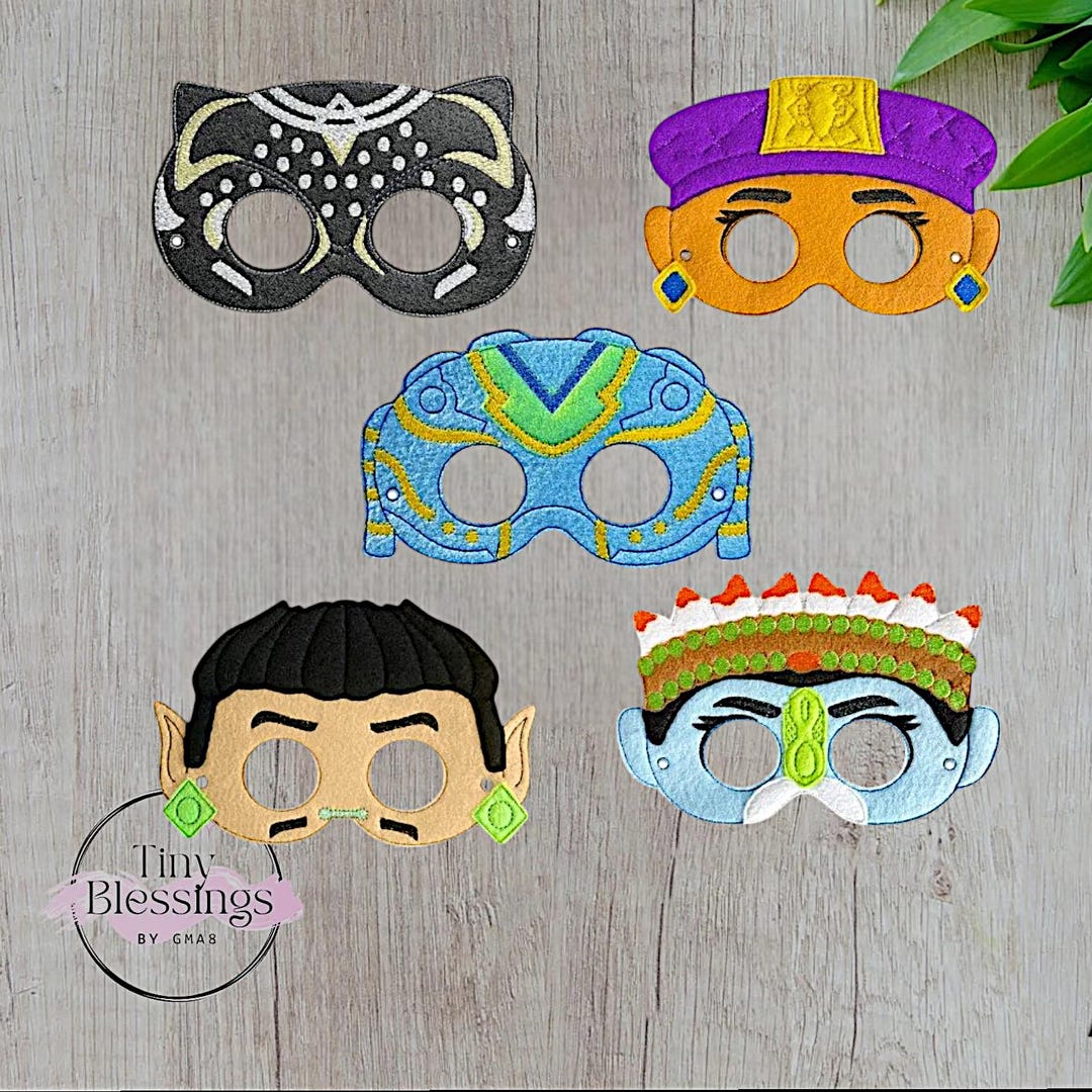 Wakanda Inspired Pretend Play Masks - Etsy