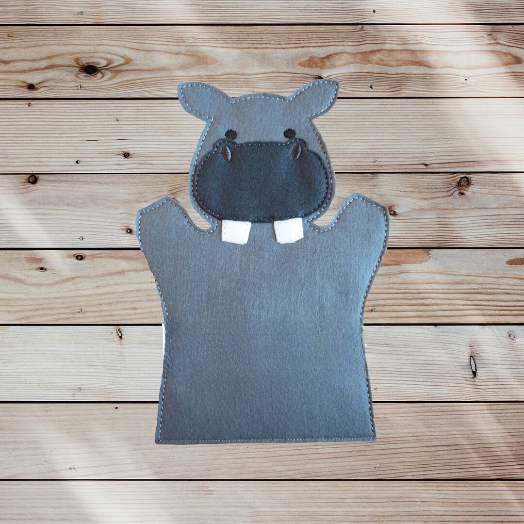 Hippo Hand Puppet - Etsy
