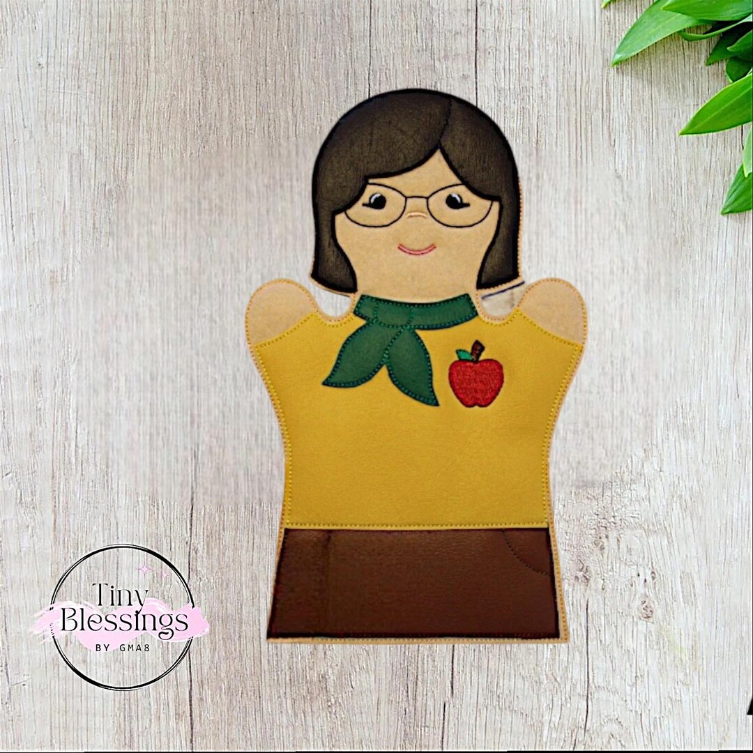 Teacher Hand Puppet - Etsy