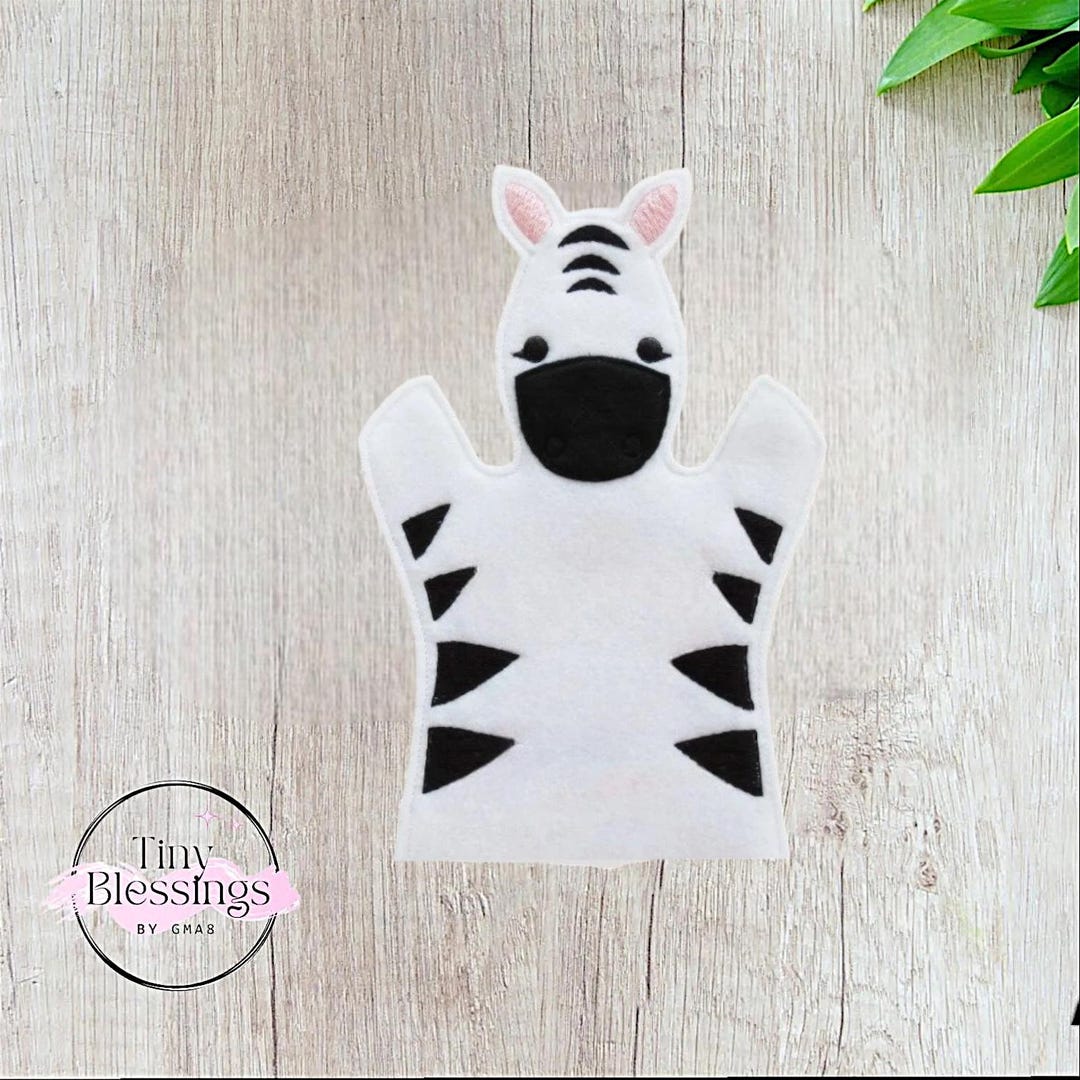 Zebra Hand Puppet - Etsy
