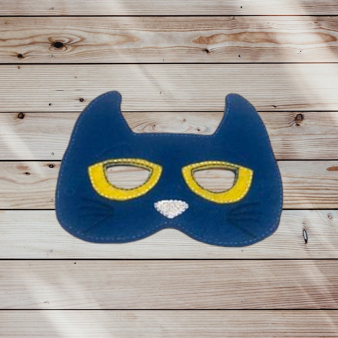 Blue Cat Pretend Play Felt Mask - Etsy