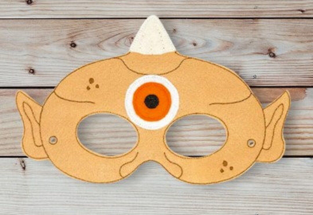 One Eyed Monster Pretend Play Felt Mask - Etsy