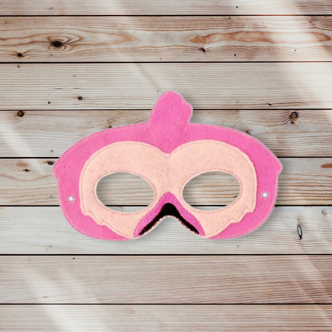 Flamingo Pretend Play Felt Mask - Etsy
