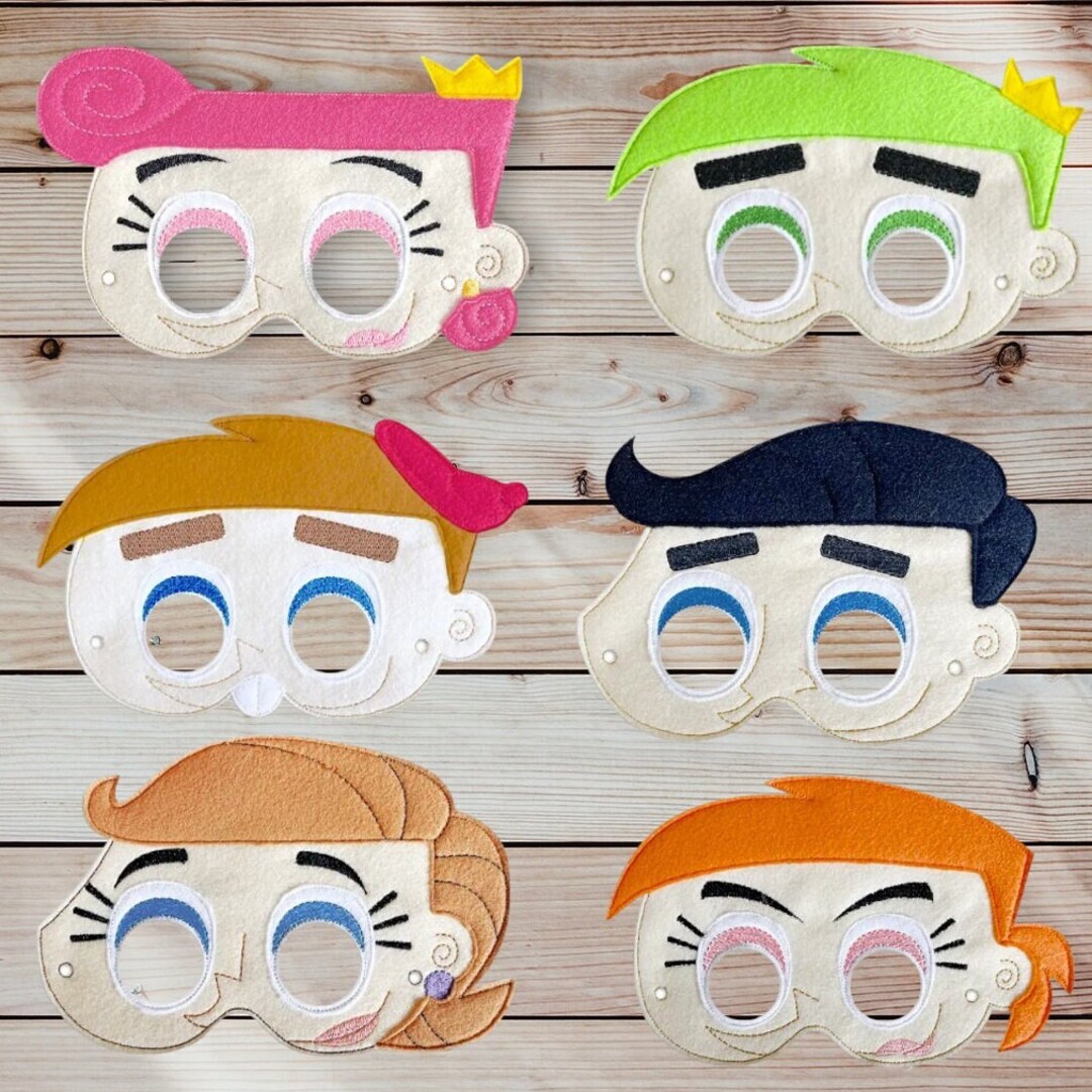 Fairly Odd Family Pretend Play Felt Masks - Etsy
