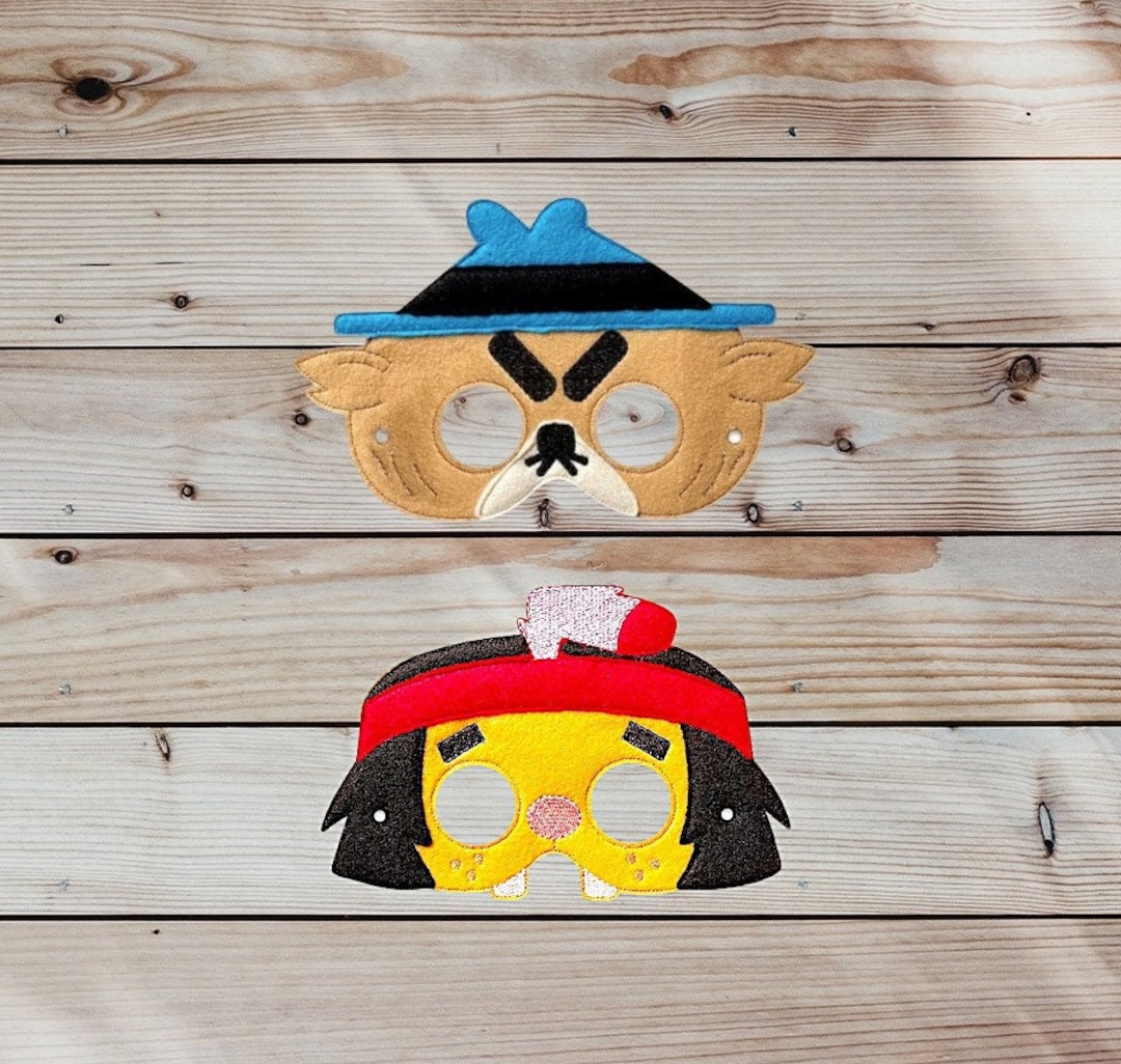 Colonel Kit and Go Go Gopher Pretend Play Felt Masks - Etsy