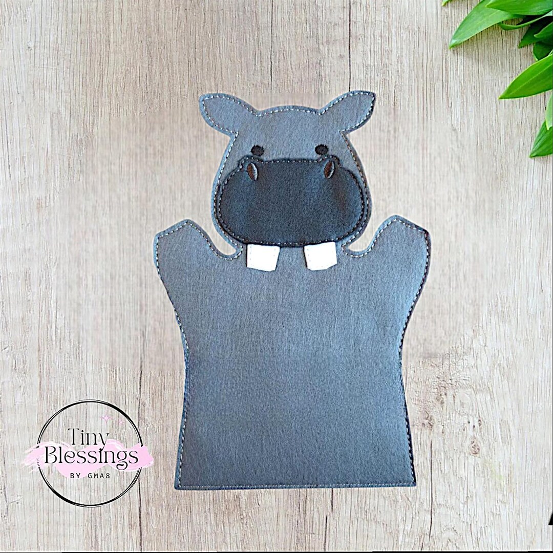 Hippo Hand Puppet - Etsy