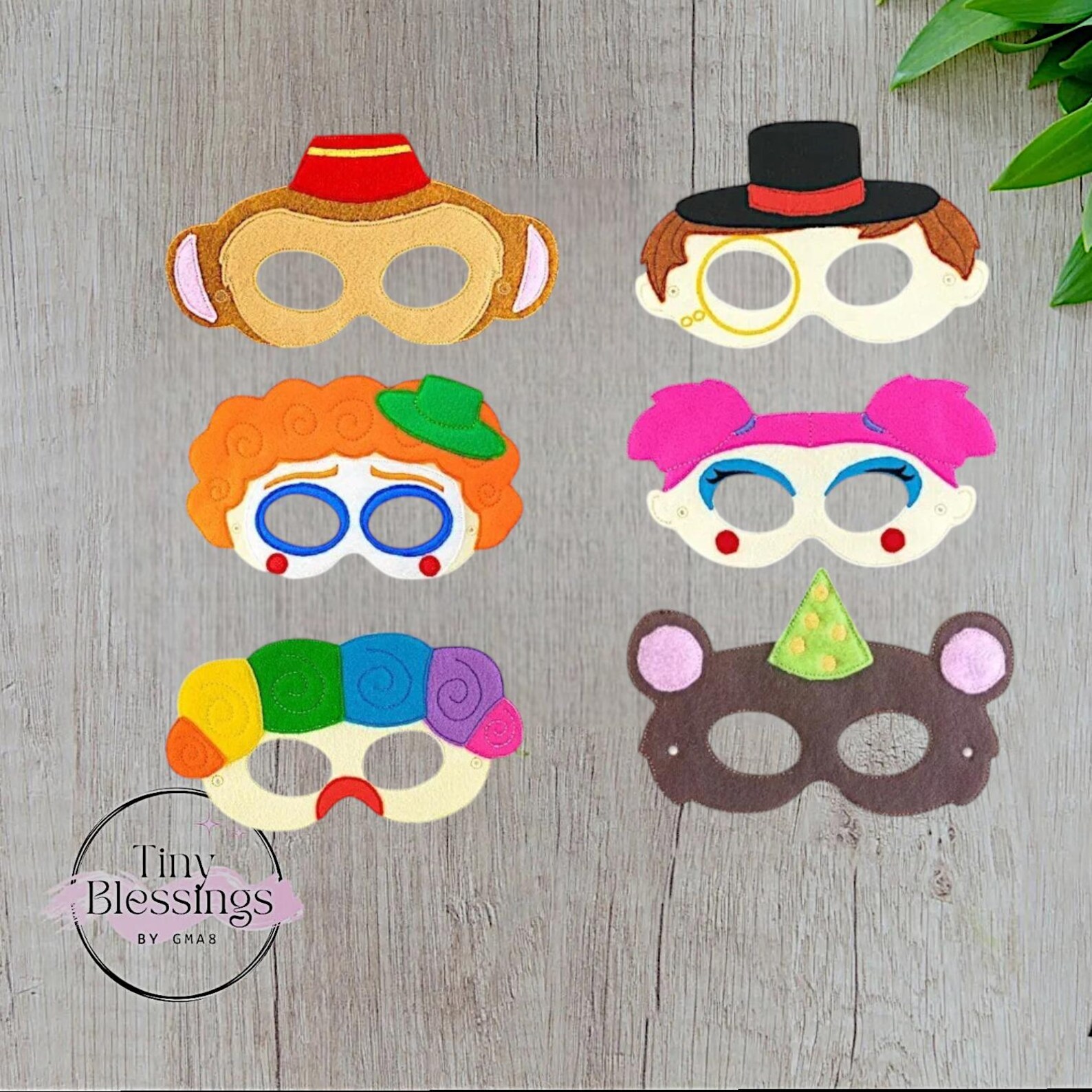 Circus Inspired Pretend Play Felt Masks - Etsy