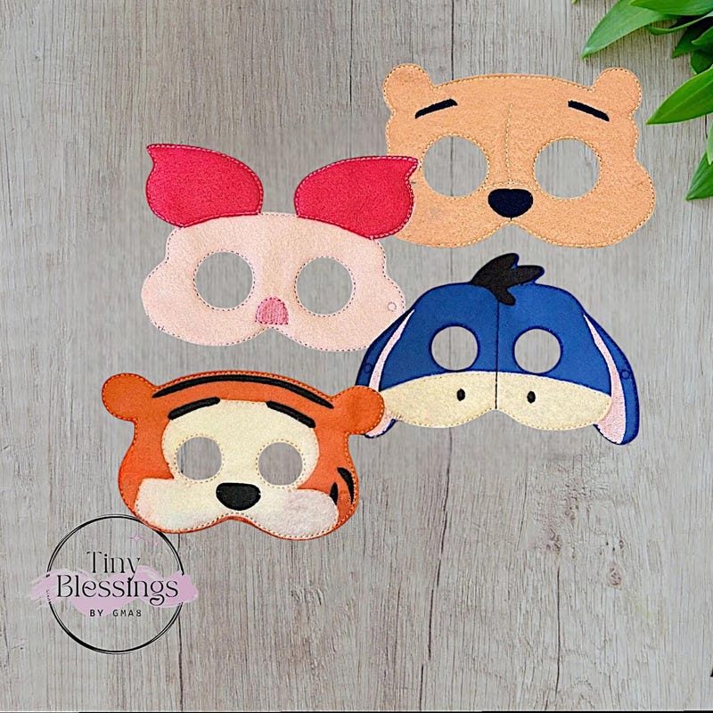 Winnie the Pooh Face Mask - Etsy