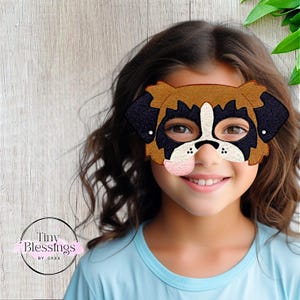 Saint Bernard Dog Pretend Play Felt Mask - Etsy