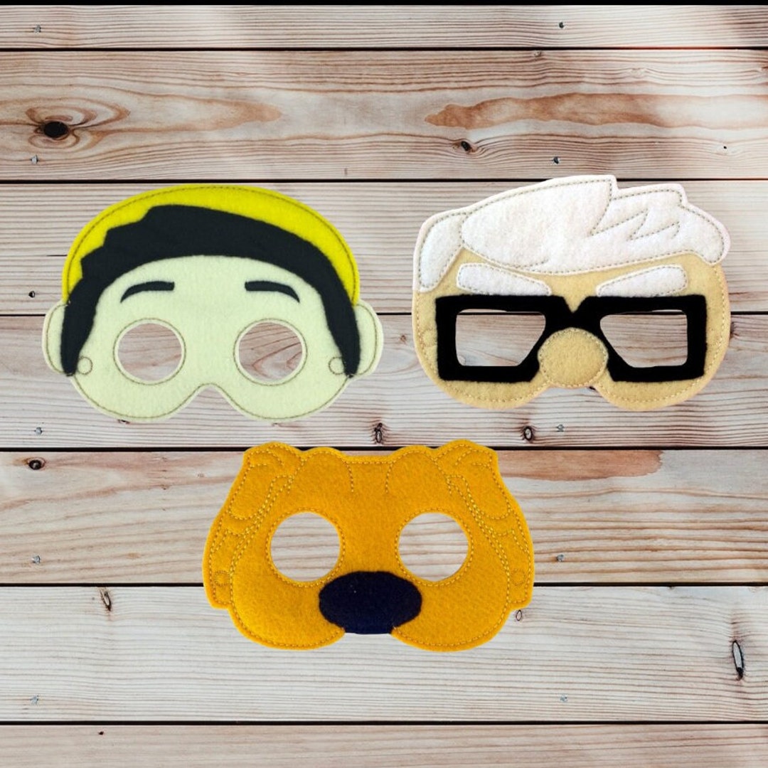 Carl and Friends UP Pretend Play Felt Masks - Etsy