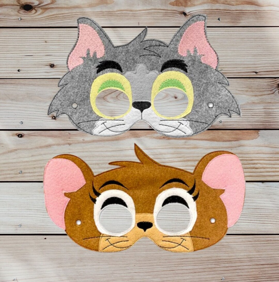 Tomcat and Mouse Pretend Play Felt Masks - Etsy