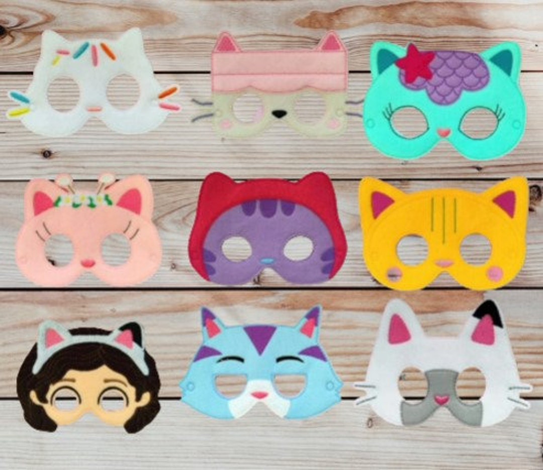 Dollhouse Cats Pretend Play Felt Mask - Etsy