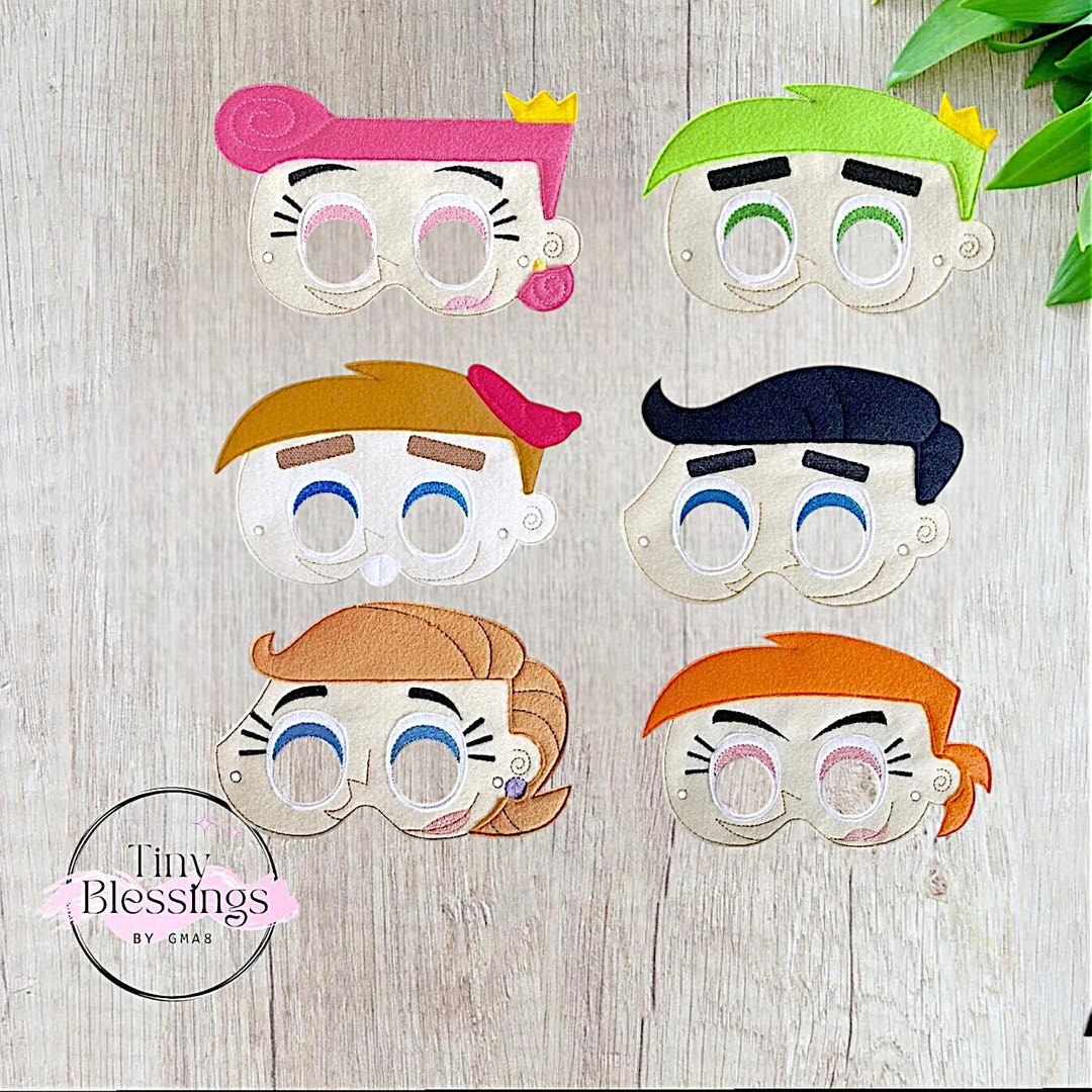 Fairly Odd Family Pretend Play Felt Masks - Etsy