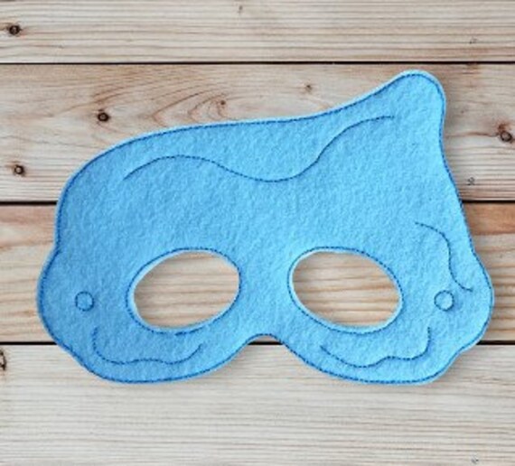 Blue Blob Pretend Play Felt Mask - Etsy