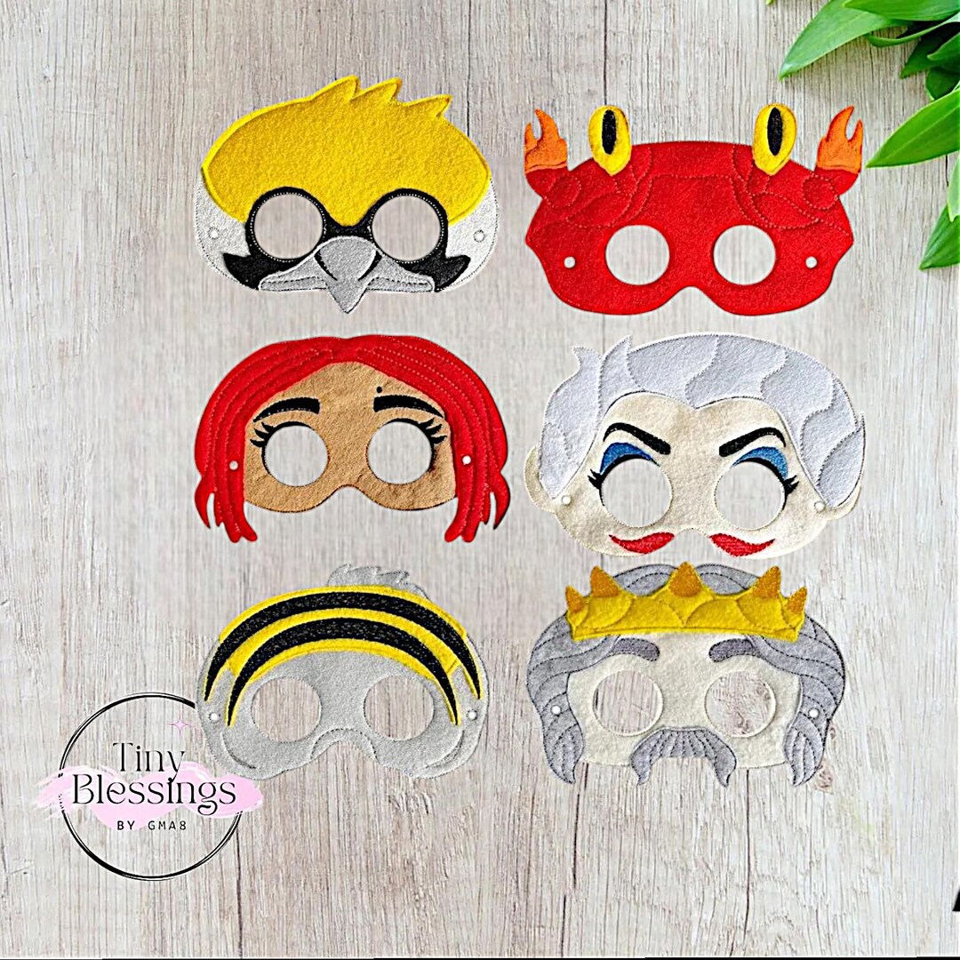 Under the Sea Pretend Play Felt Masks - Etsy