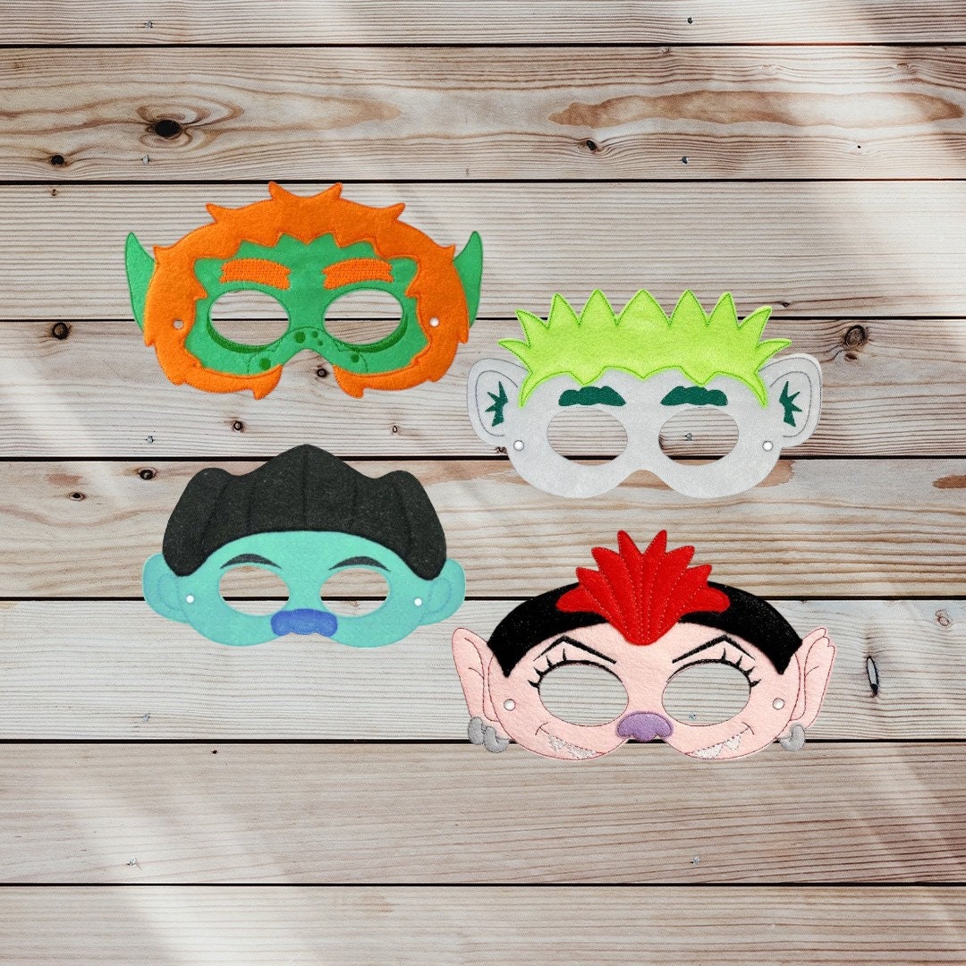 Fun Troll Pretend Play Felt Masks - Etsy