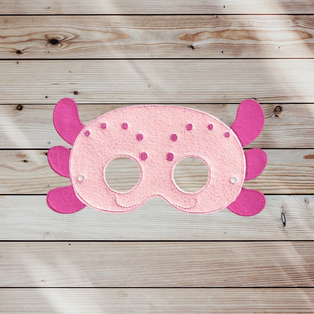 Axolotl Pretend Play Felt Mask - Etsy