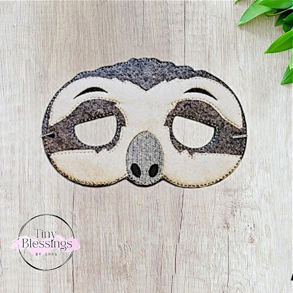 Sloth Craft Template Mask DIY Sloth Paper Craft
