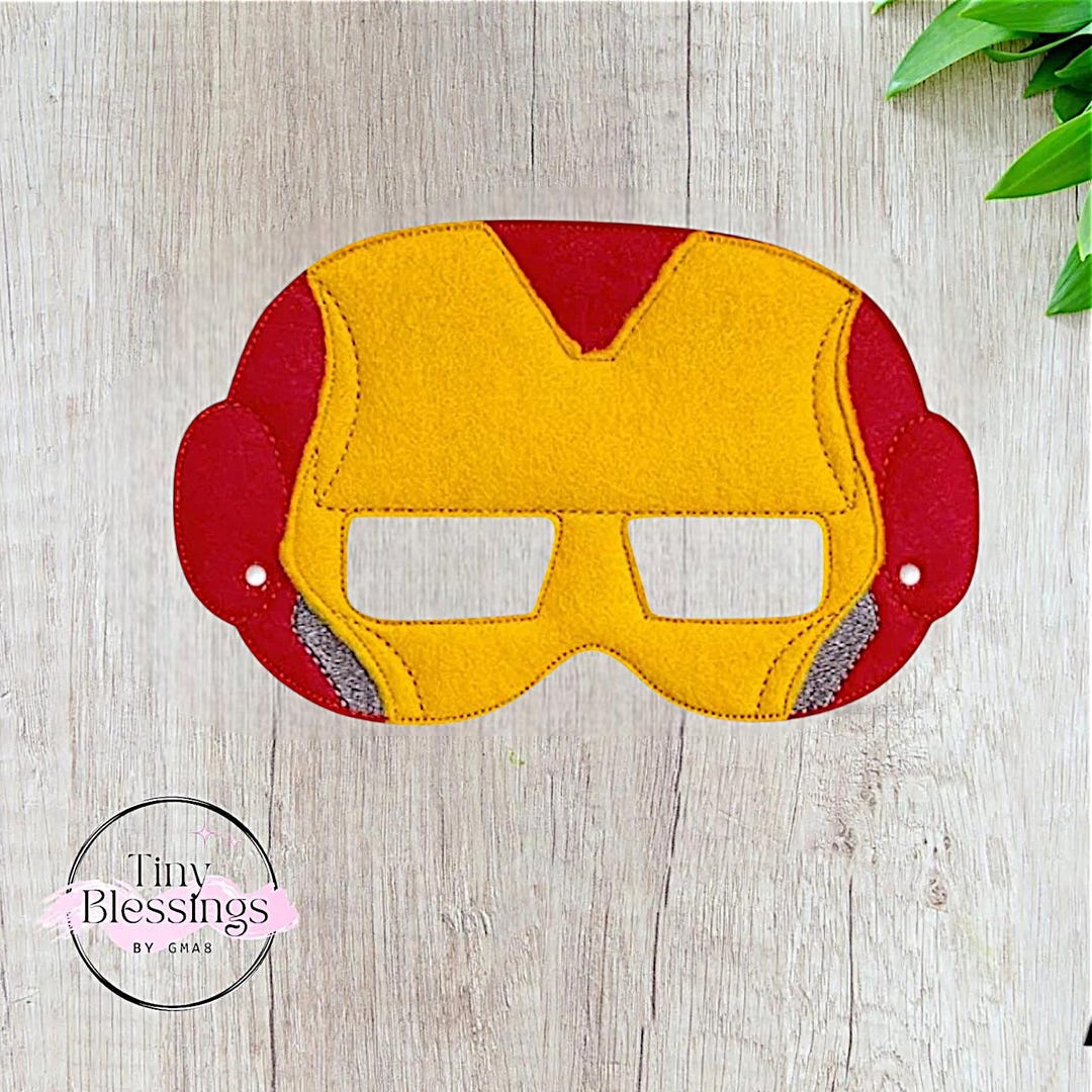 Robot Iron Man Hero Pretend Play Felt Mask - Etsy