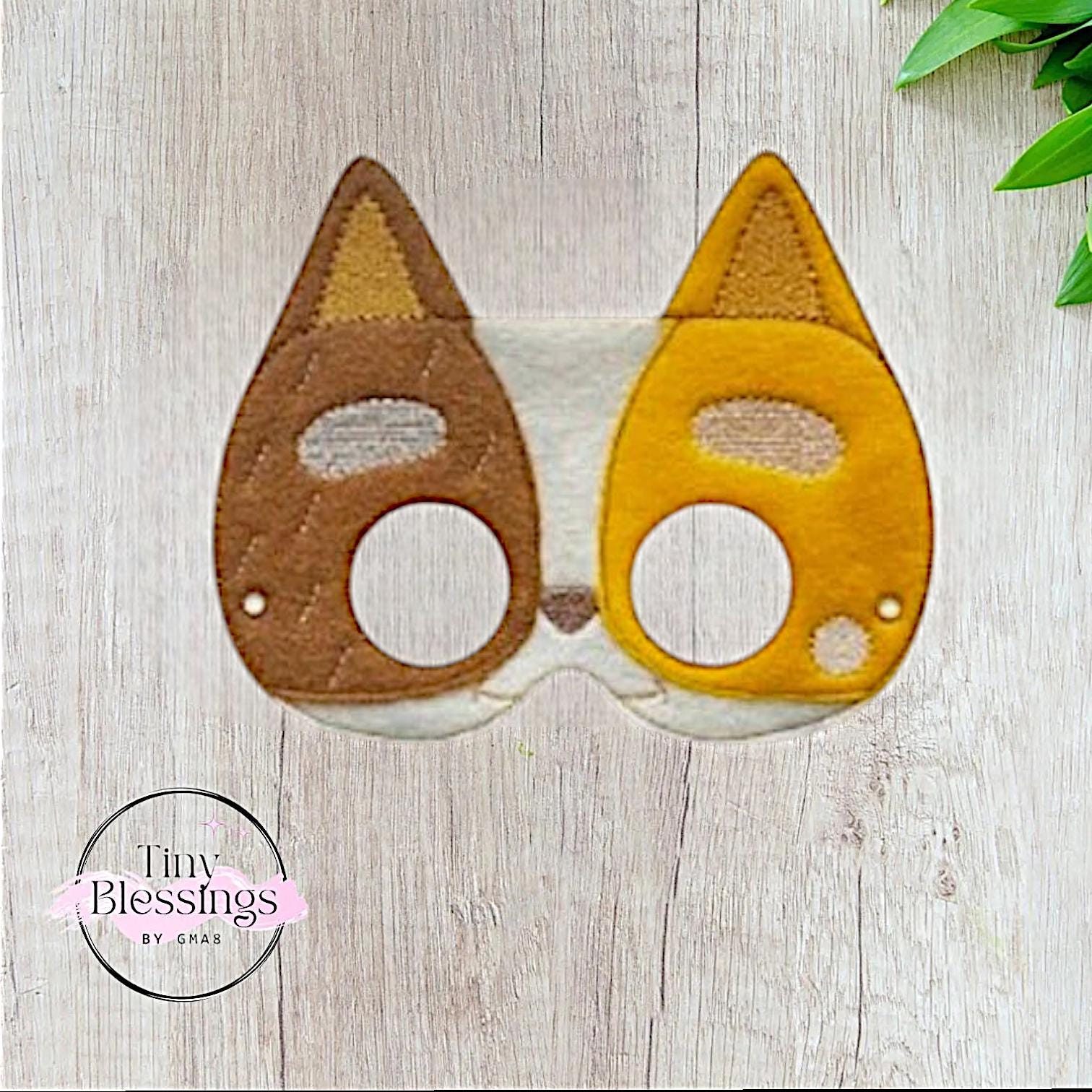 Bandit, Chili and Muffin Pretend Play Felt Masks - Etsy