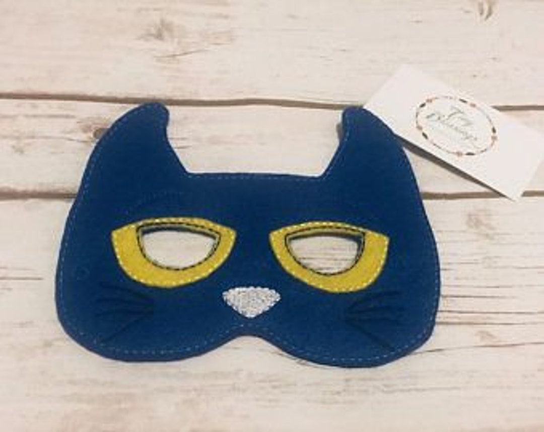 Blue Cat Pretend Play Felt Mask - Etsy