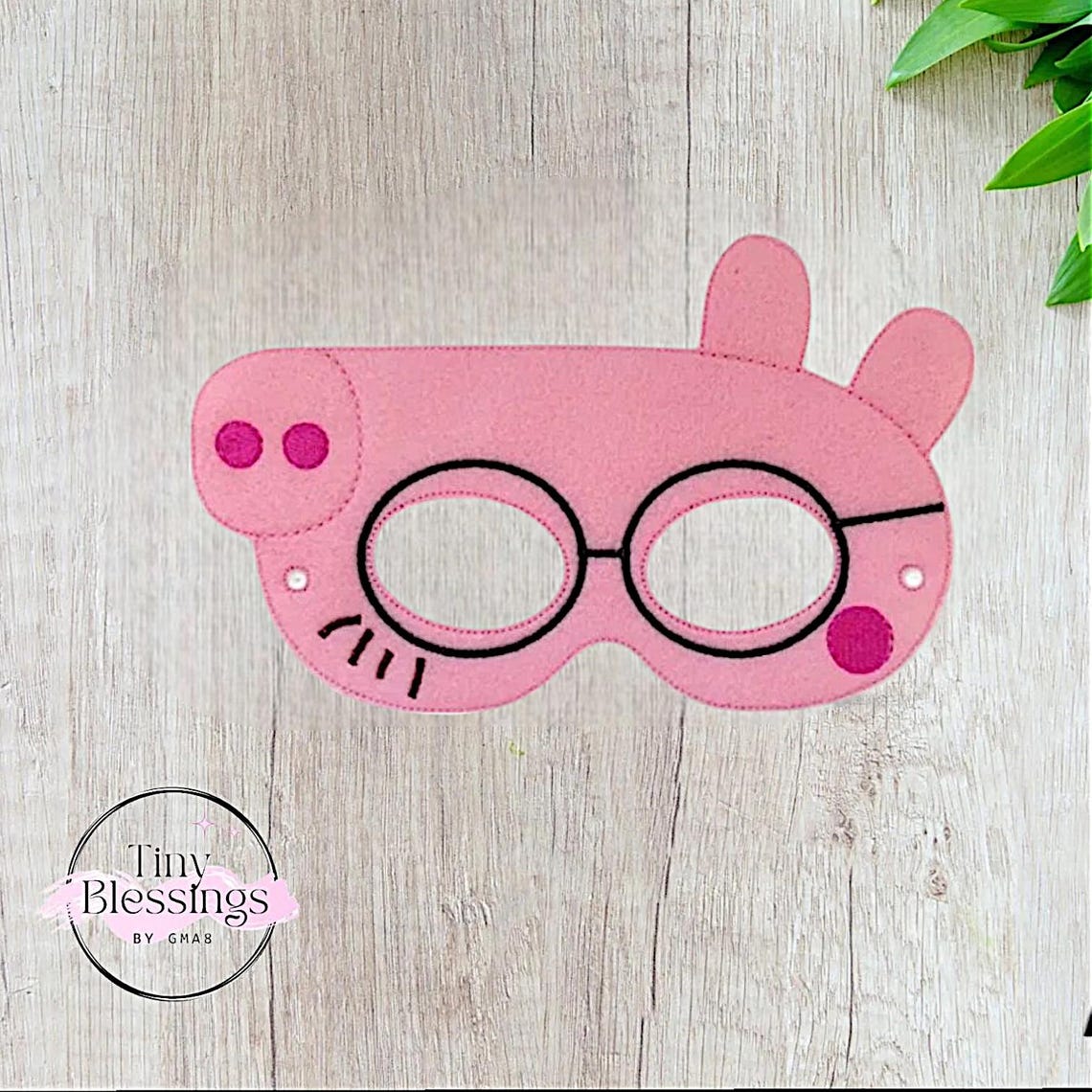 Pep Pig Family Pretend Play Felt Mask - Etsy
