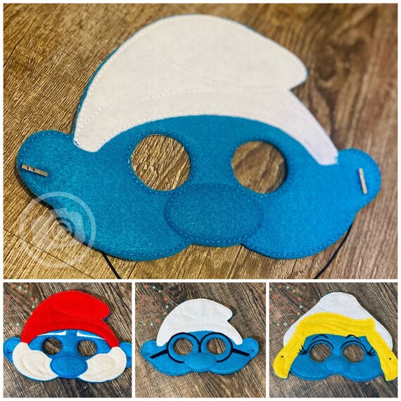 Smurf Family Pretend Play Felt Masks | Etsy Australia