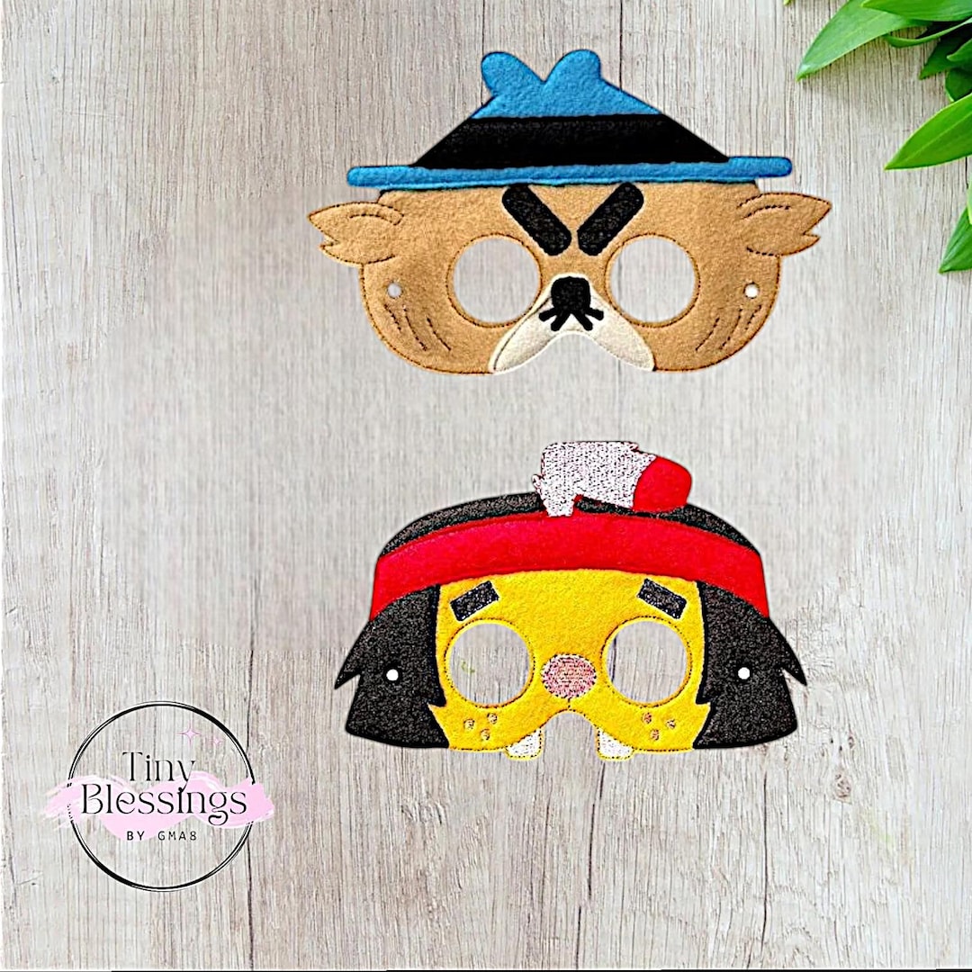 Colonel Kit and Go Go Gopher Pretend Play Felt Masks - Etsy