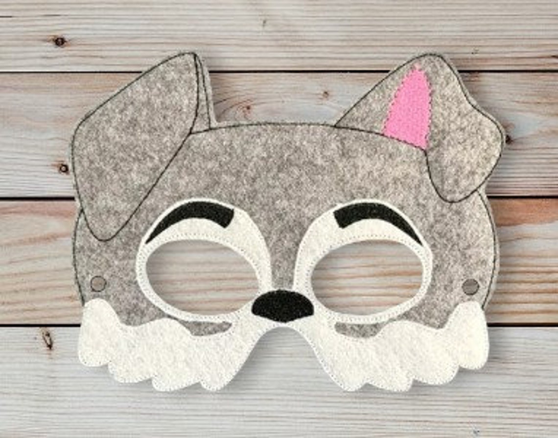 Scruffy Dog Pretend Play Felt Mask - Etsy